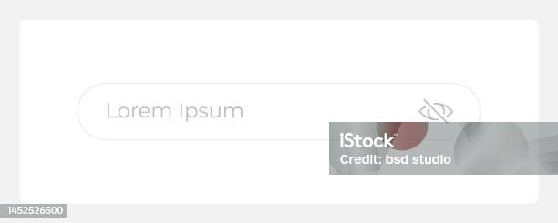 Account Password Ui Element Template Stock Illustration Download