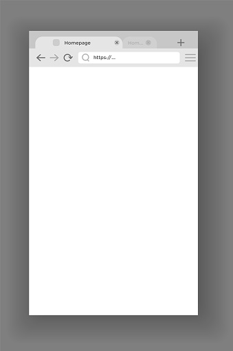 Mockup Browser Layar Jendela Web Konsep Halaman Kosong Internet Dengan