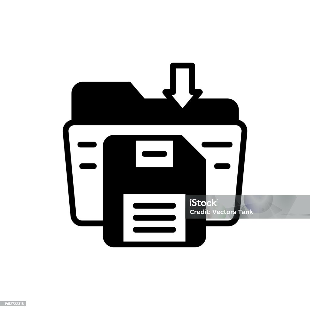 Save To Folder Icon In Vector Logotype Stock Illustration - Download ... Save To Folder Icon In Vector Logotype Stock Illustration - Download ...