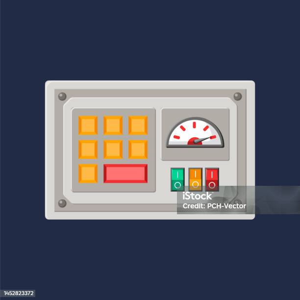 Panel Kontrol Dengan Tombol Sakelar Dan Ilustrasi Kartun Dial Ilustrasi ... Panel Kontrol Dengan Tombol Sakelar Dan Ilustrasi Kartun Dial Ilustrasi ...