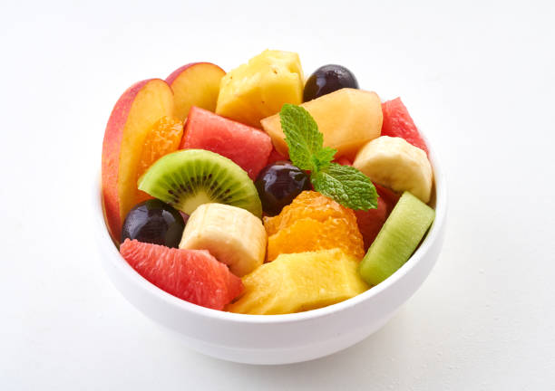 Free Stock Photo of Colorful fruit bowls on white backdrop | Download ...