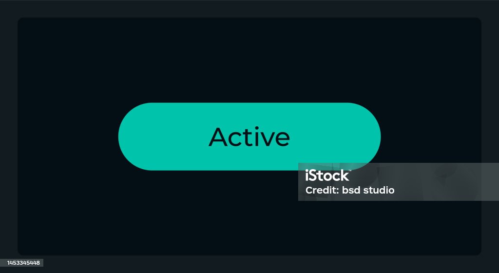 Active Sign Up Button State Ui Element Template Stock Illustration Download Image Now 3073