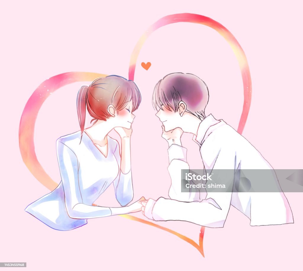 Two People Who Became A Couple Stock Illustration - Download Image Now ... Two People Who Became A Couple Stock Illustration - Download Image Now ...