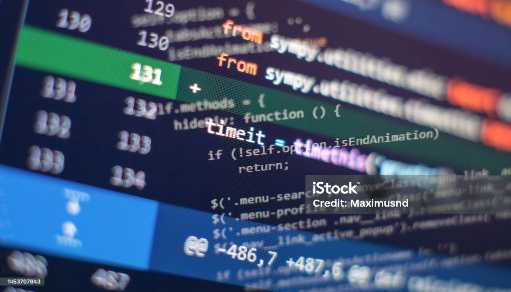Abstract Computer Script About Big Data And Blockchain Database Software Developer Programming