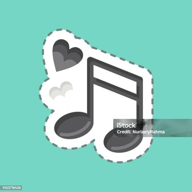 Garis Stiker Memotong Lagu Cinta Terkait Dengan Simbol Hari Valentine