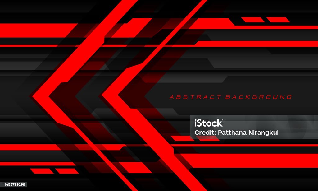 Abstract Red Cyber Arrow Direction Geometric Design Modern Futuristic ... Abstract Red Cyber Arrow Direction Geometric Design Modern Futuristic ...
