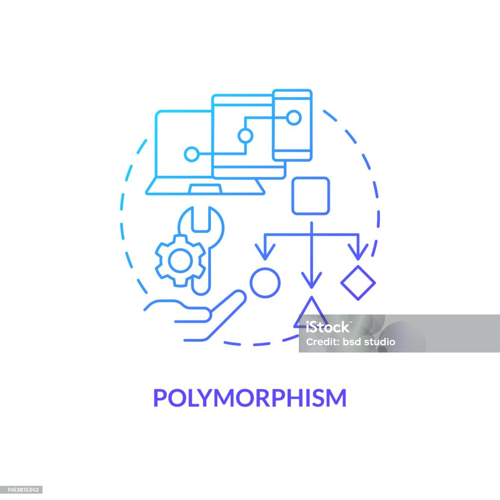 Polymorphism Blue Gradient Concept Icon Stock Illustration - Download ... Polymorphism Blue Gradient Concept Icon Stock Illustration - Download ...
