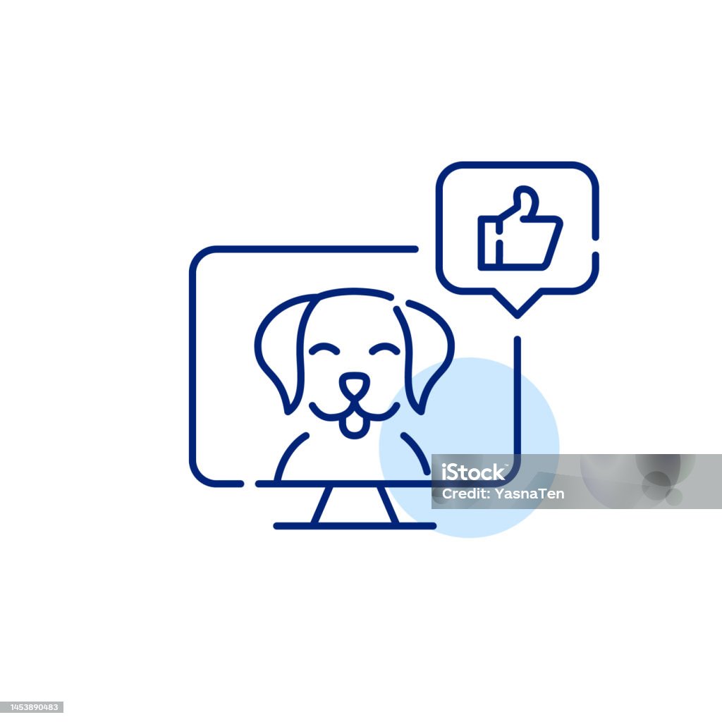 Glücklicher Hund Mit Daumen Hoch Benachrichtigung Pixel Perfektes ... Glücklicher Hund Mit Daumen Hoch Benachrichtigung Pixel Perfektes ...