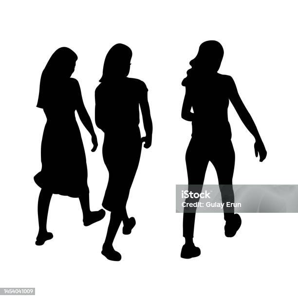 보디 실루엣 벡터를 걷는 사람 걷기에 대한 스톡 벡터 아트 및 기타 이미지 걷기 사람들 검은색 Istock