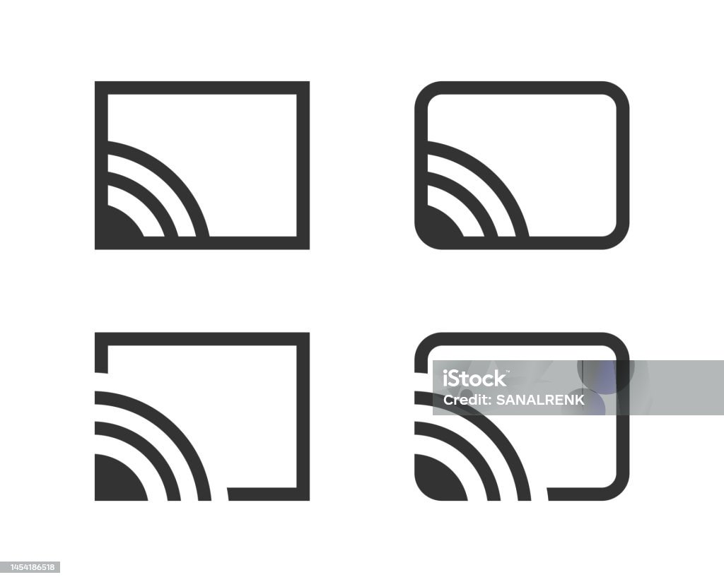 Screencast Icon Isolated On White Background Screen Cast Symbols Vector ... Screencast Icon Isolated On White Background Screen Cast Symbols Vector ...