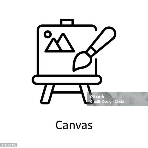 Illustration De Conception De Licône De Contour Vectoriel De La Canevas