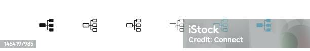 Icône De Classification Signes De Structure Organisationnelle Symbole