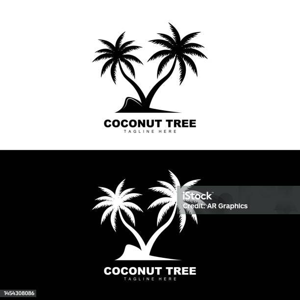 Logo De Cocotier Vecteur Darbre Océanique Conception Pour Modèles Image