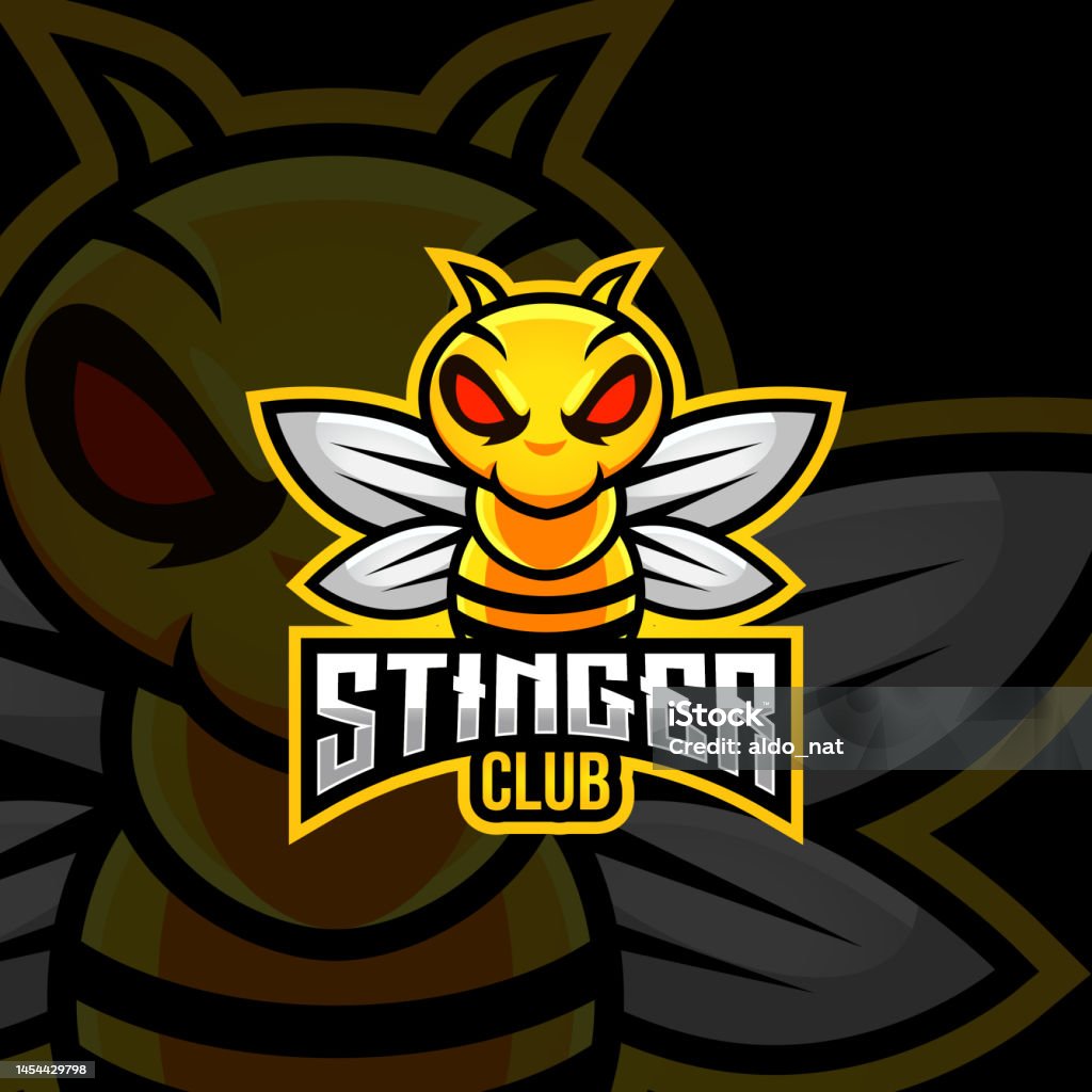 Stinger Bee Mascot Cartoon Esports Gaming Logo Vector Illustration ... Stinger Bee Mascot Cartoon Esports Gaming Logo Vector Illustration ...