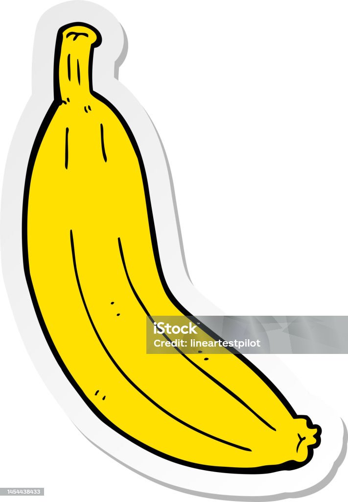 Stiker Pisang Kartun Ilustrasi Stok Unduh Gambar Sekarang Buah