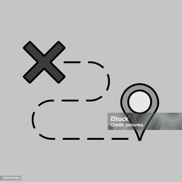 Route Vector Grayscale Icon Navigation Sign Stock Illustration ... Route Vector Grayscale Icon Navigation Sign Stock Illustration ...