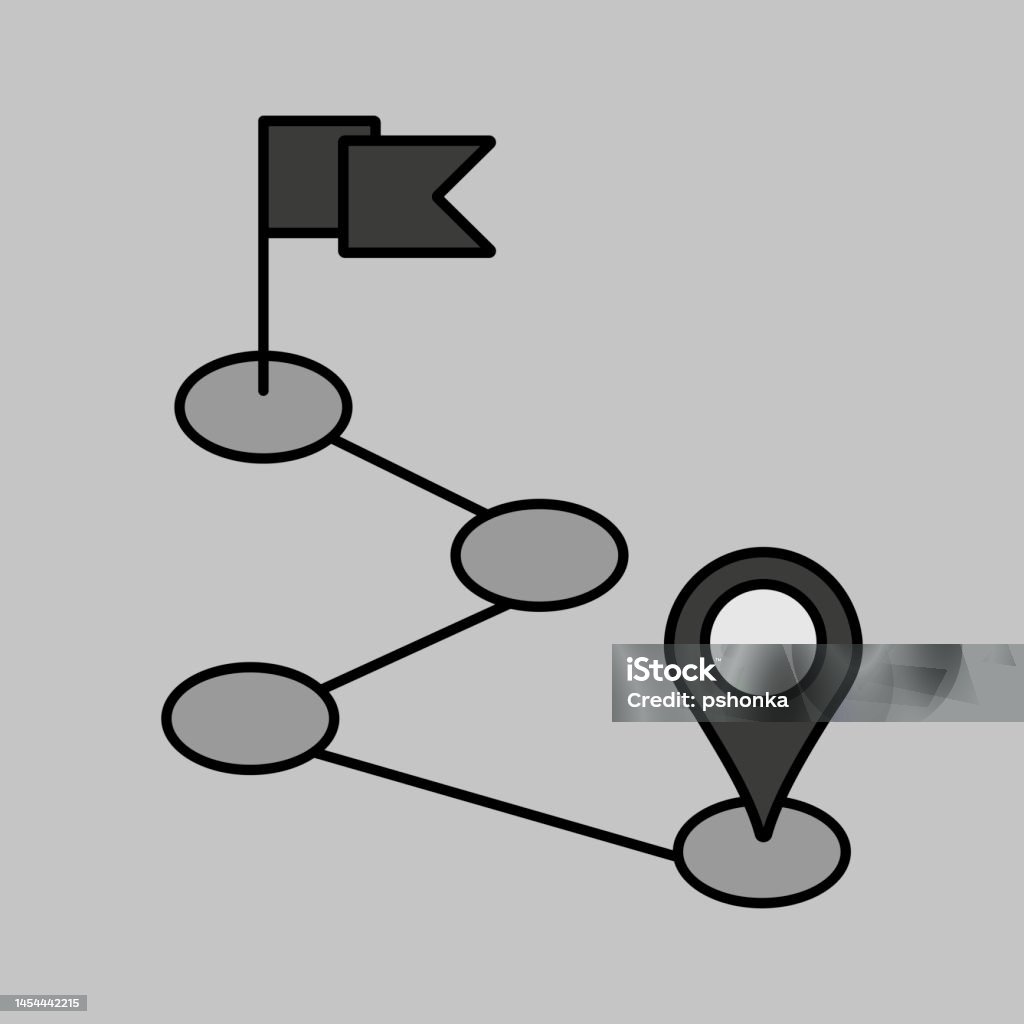 Route Vector Grayscale Icon Navigation Sign Stock Illustration ... Route Vector Grayscale Icon Navigation Sign Stock Illustration ...