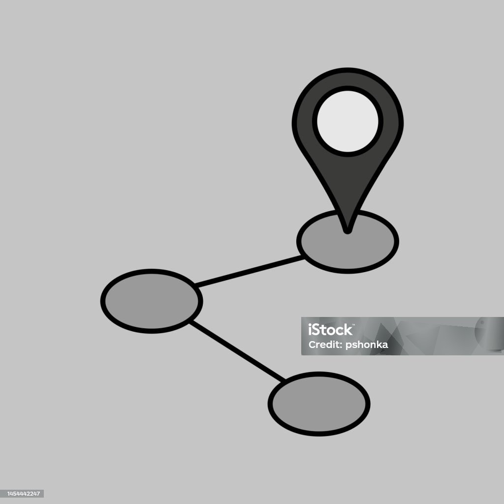 Route Vector Grayscale Icon Navigation Sign Stock Illustration ... Route Vector Grayscale Icon Navigation Sign Stock Illustration ...