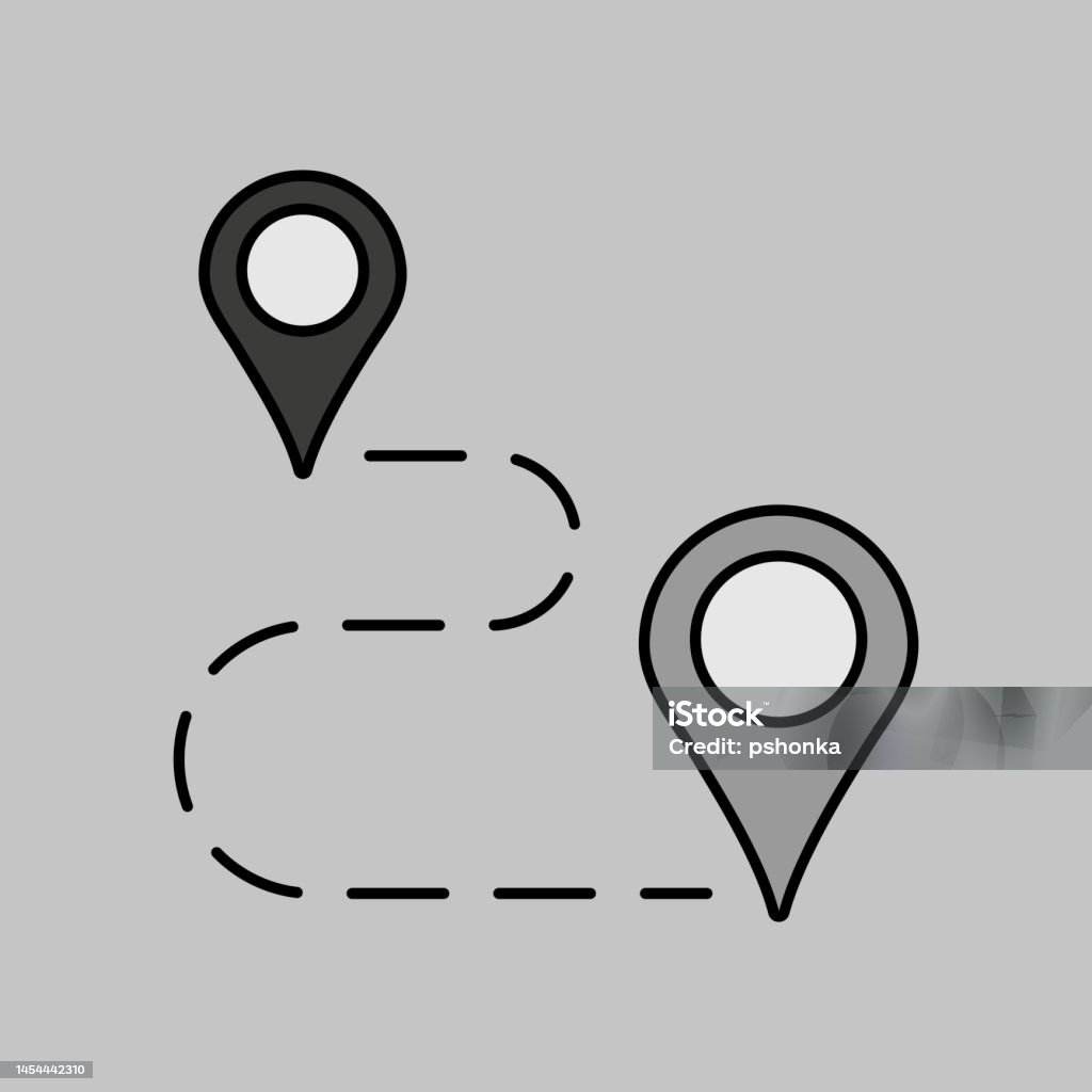 Route Vector Grayscale Icon Navigation Sign Stock Illustration ... Route Vector Grayscale Icon Navigation Sign Stock Illustration ...