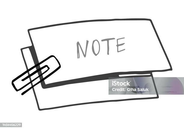 Halaman Memo Dengan Template Kosong Klip Kertas Dalam Gaya Doodle Clip ... Halaman Memo Dengan Template Kosong Klip Kertas Dalam Gaya Doodle Clip ...