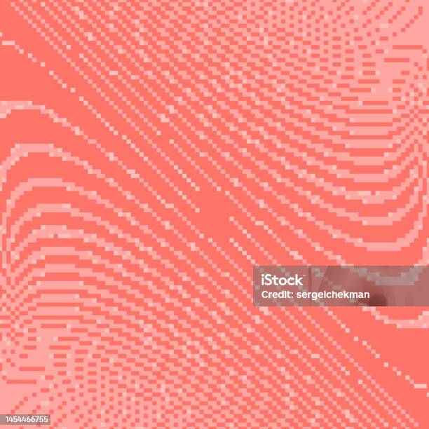 Abstract Square Pixel Art Background Vector Illustration Stock