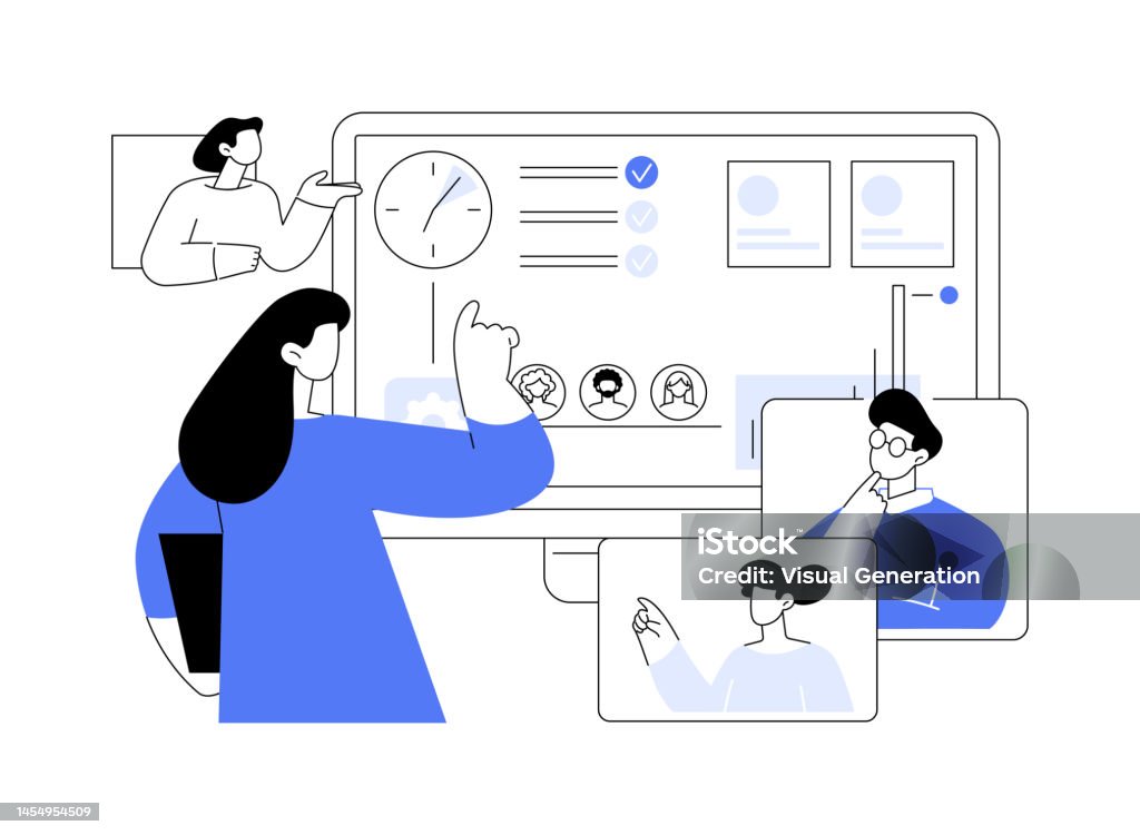 Workflow Process Abstract Concept Vector Illustration Stock