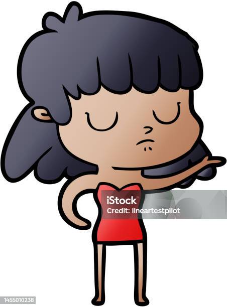 Kartun Wanita Acuh Tak Acuh Ilustrasi Stok Unduh Gambar Sekarang Dewasa Umur Manusia