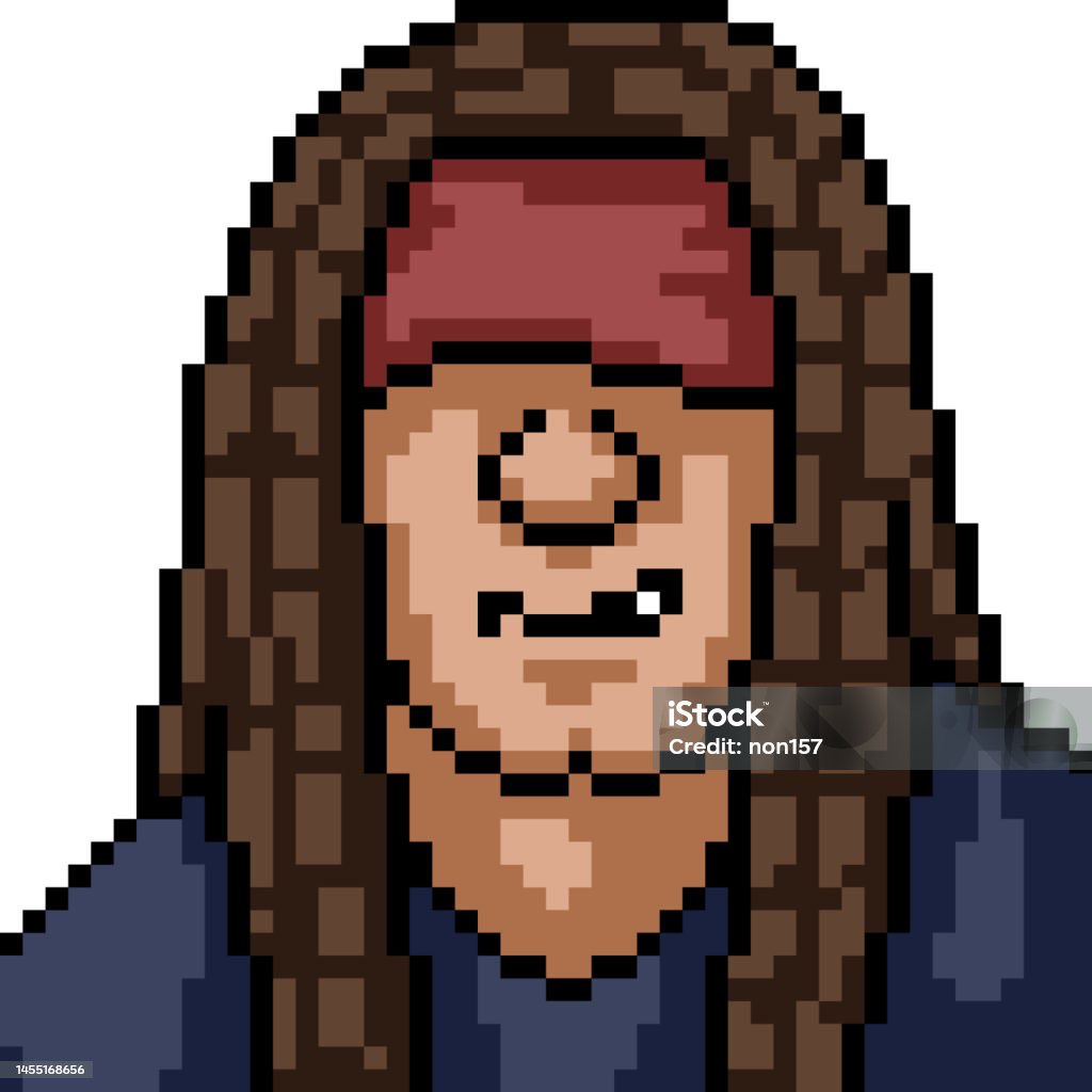 Pixel Art Remaja Rapper Hip Hop Ilustrasi Stok Unduh Gambar Sekarang