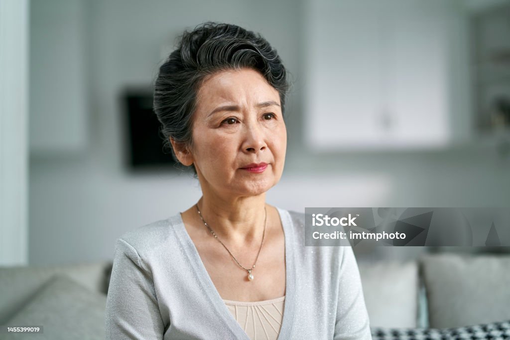 Portrait Of An Unhappy Asian Elderly Woman Stock Photo - Download Image ... Portrait Of An Unhappy Asian Elderly Woman Stock Photo - Download Image ...