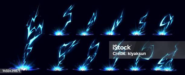 Lightning Bolt Hit Into Ground Vfx Effect Impact Stock Illustration ... Lightning Bolt Hit Into Ground Vfx Effect Impact Stock Illustration ...