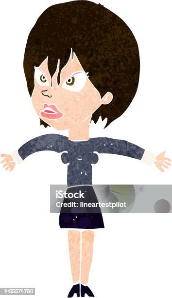 Cartoon Annoyed Girl Stock Illustration Download Image Now Adult Anger Art Istock