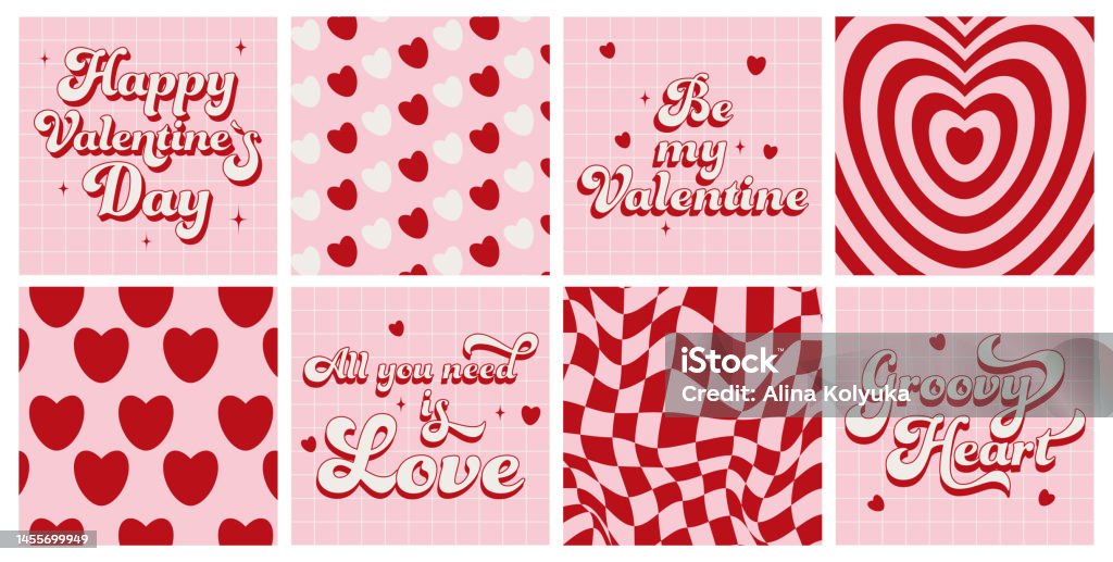 Selamat Hari Valentine Atur Kartu Indah Yang Asyik Poster Backrounds