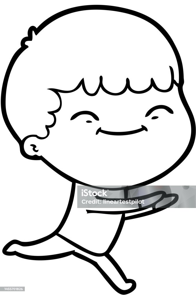Ilustración De Niño Feliz De Historieta Y Más Vectores Libres De Derechos De Adulto Adulto