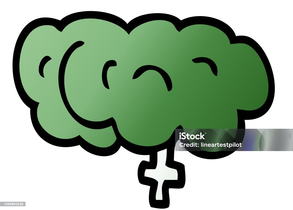 Cartoon Doodle Zombie Brain Stock Illustration Download Image Now Art Bizarre Brain Istock