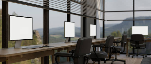 Free Stock Photo of Modern workstation with city background | Download ...