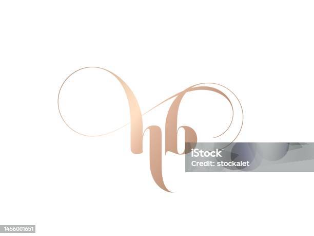 Logo Monogramme Hb Lettre Minuscule H Lettre B Caractères De Signature