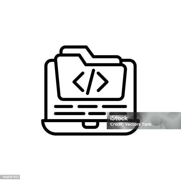 Programming Folder Icon In Vector Logotype Stock Illustration ... Programming Folder Icon In Vector Logotype Stock Illustration ...