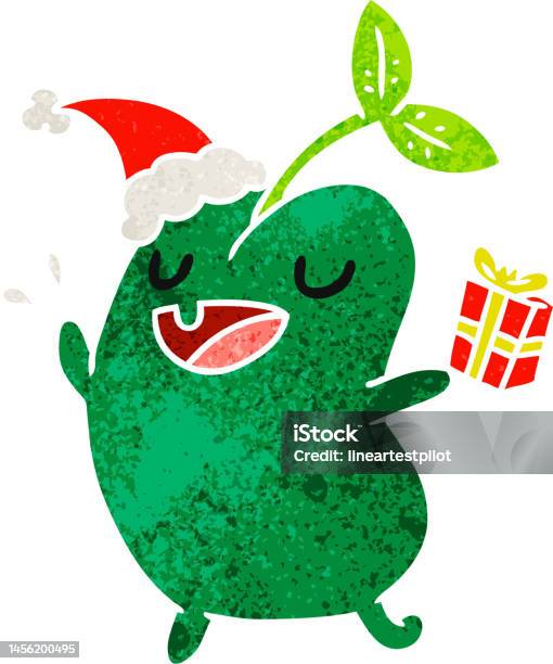 Kartun Retro Natal Yang Digambar Tangan Dari Benih Kawaii Ilustrasi ... Kartun Retro Natal Yang Digambar Tangan Dari Benih Kawaii Ilustrasi ...