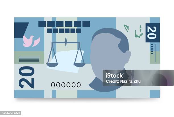 Peso Mexicain Illustration Vectorielle Billets De Banque À Paquets