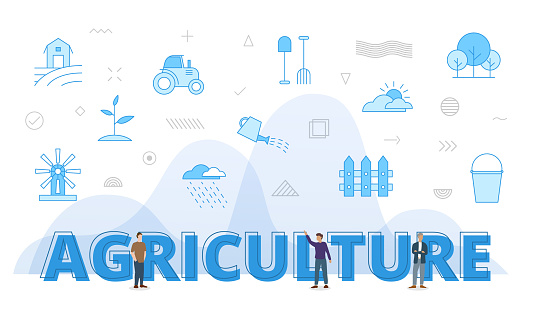 Concept Dagriculture Avec De Grands Mots Et Des Personnes Entourées