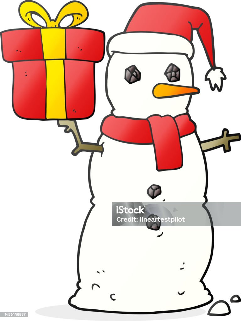 Freehand Drawn Cartoon Snowman Stock Illustration Download Image Now Art Art Product