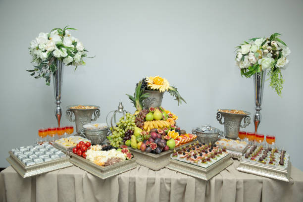 Free picture: Carved fruit food decoration and snack on banquet table