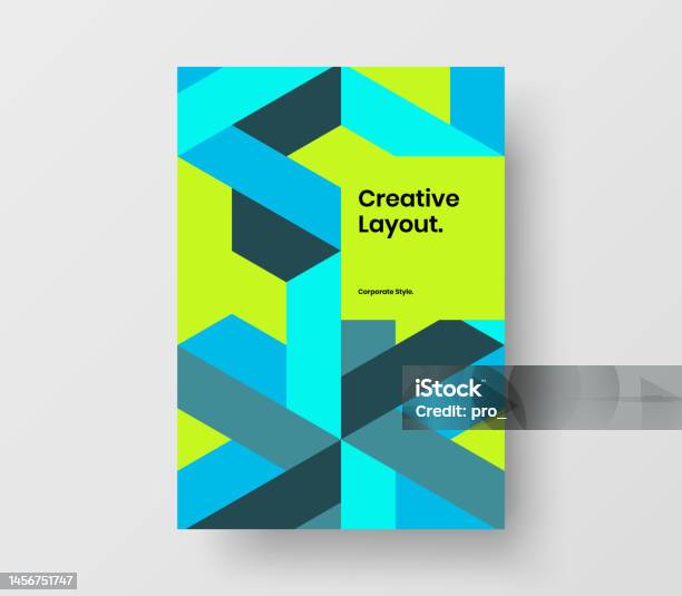 Creative Geometric Hexagons Corporate Identity Template Clean Book