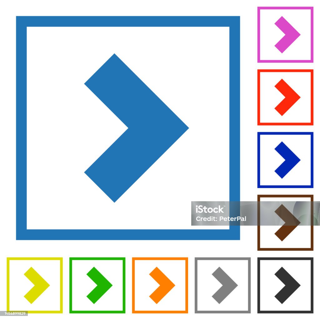 Right 90 Degrees Angle Arrow Solid Flat Framed Icons Stock Illustration ... Right 90 Degrees Angle Arrow Solid Flat Framed Icons Stock Illustration ...