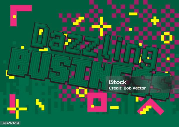 Bisnis Yang Mempesona Kata Pixelated Dengan Latar Belakang Grafis ... Bisnis Yang Mempesona Kata Pixelated Dengan Latar Belakang Grafis ...