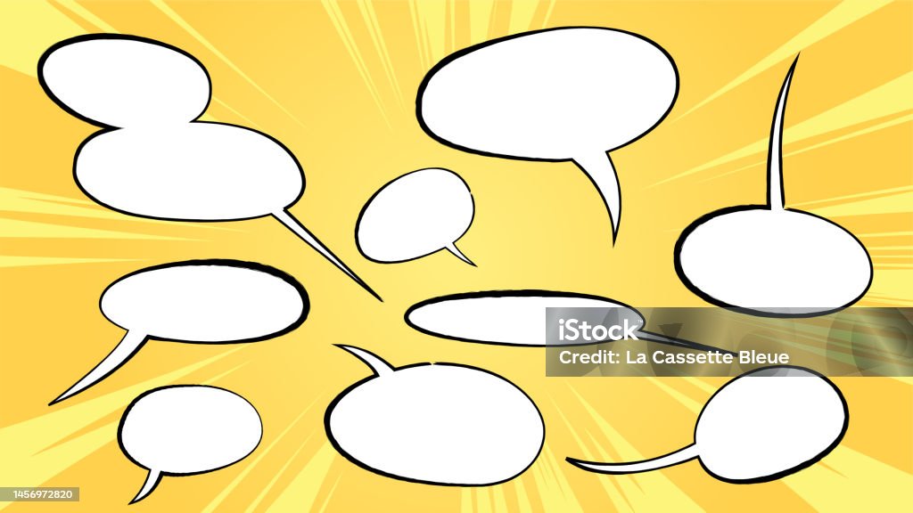 Collection Of Vector Cartoon Speech Bubbles And Speech Balloonswith ... Collection Of Vector Cartoon Speech Bubbles And Speech Balloonswith ...