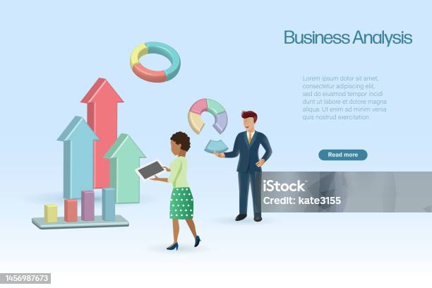Tim Bisnis Menganalisis Grafik Grafik Keragaman Orang Di Kantor Dan