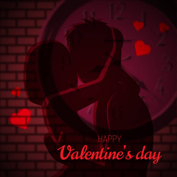 50 Two Hearts Joined Together Silhouette Stock Illustrations Royalty
