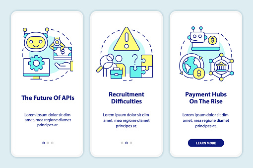 Tren Manajemen Perbendaharaan Pada Layar Aplikasi Seluler Onboarding