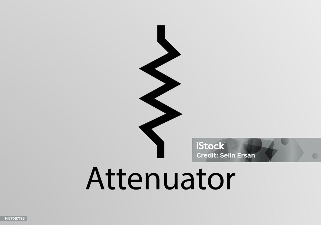 Symbole Dingénierie Atténuateur Conception De Symboles Vectoriels